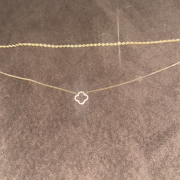 Jewelry | Clover Double String Necklace | Poshmark